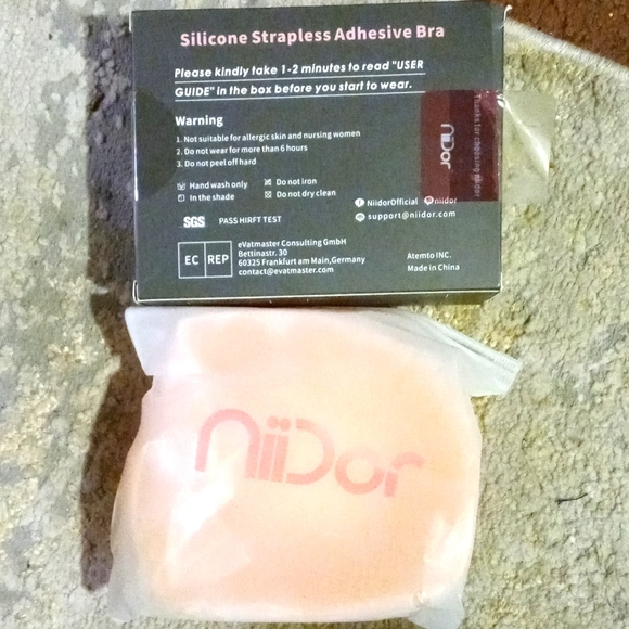 NiiDor | Intimates & Sleepwear | Niidor Silicone Strapless Adhesive Bra ...